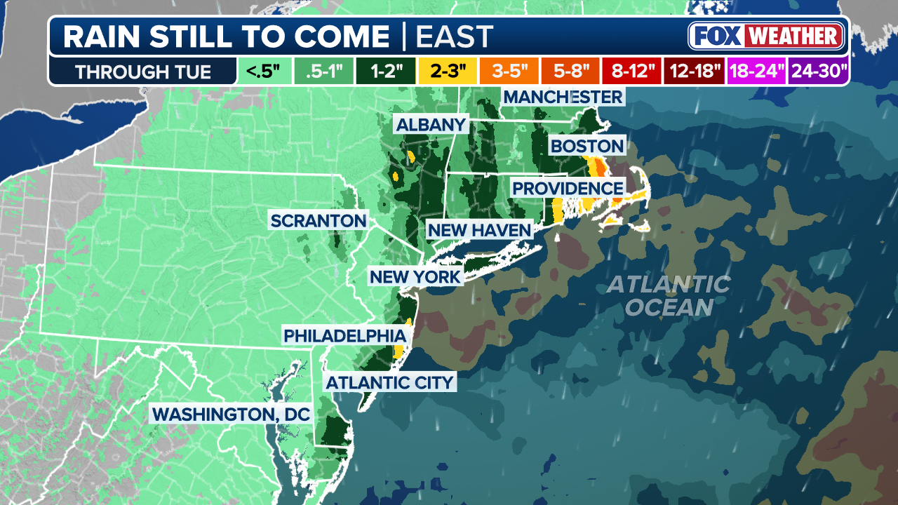 Rare nor’easter to begin thrashing Northeast overnight with powerful winds, drenching rain | Fox ...